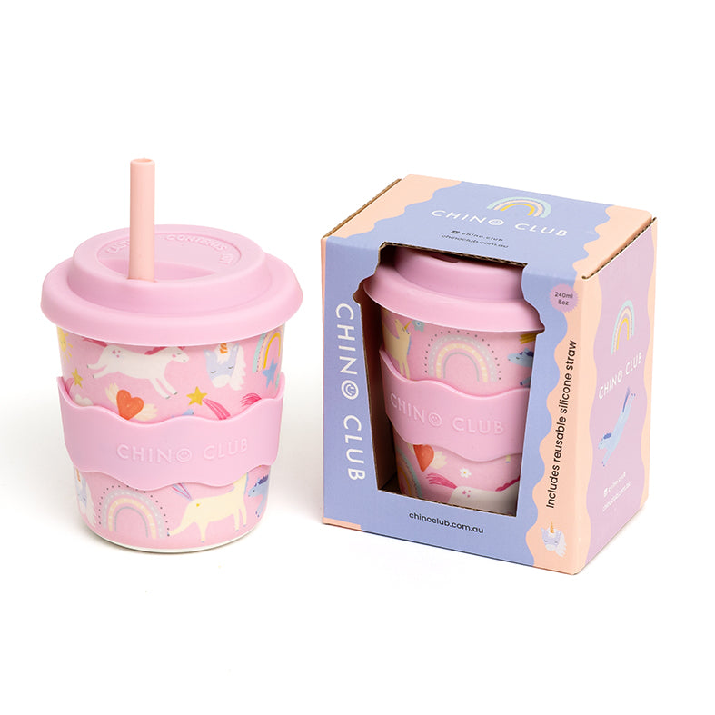 Pink Unicorn Kids Keep Cup 8oz – chinoclub